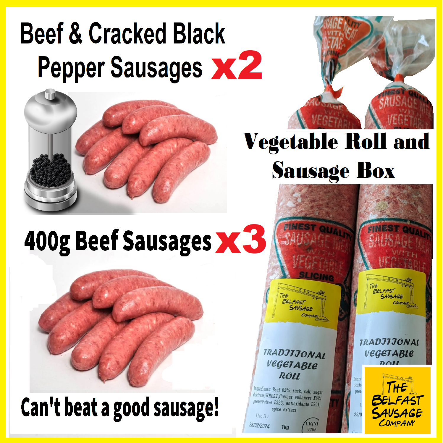 Vegetable Roll and Sausage Box – Belfast Sausage Company